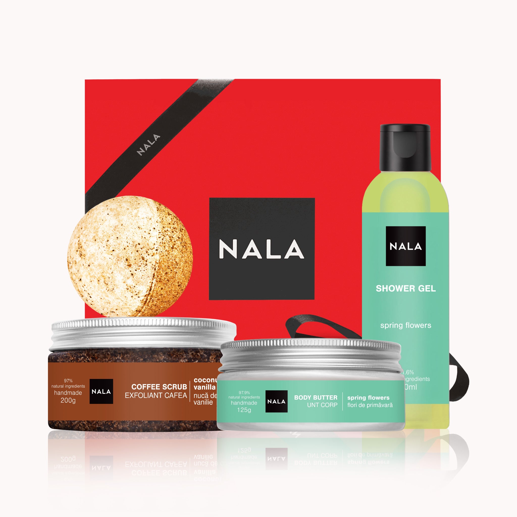 Set Cadou Spa Acasă Flori de Primăvară (Unt) | NALA – NALA Cosmetice ...
