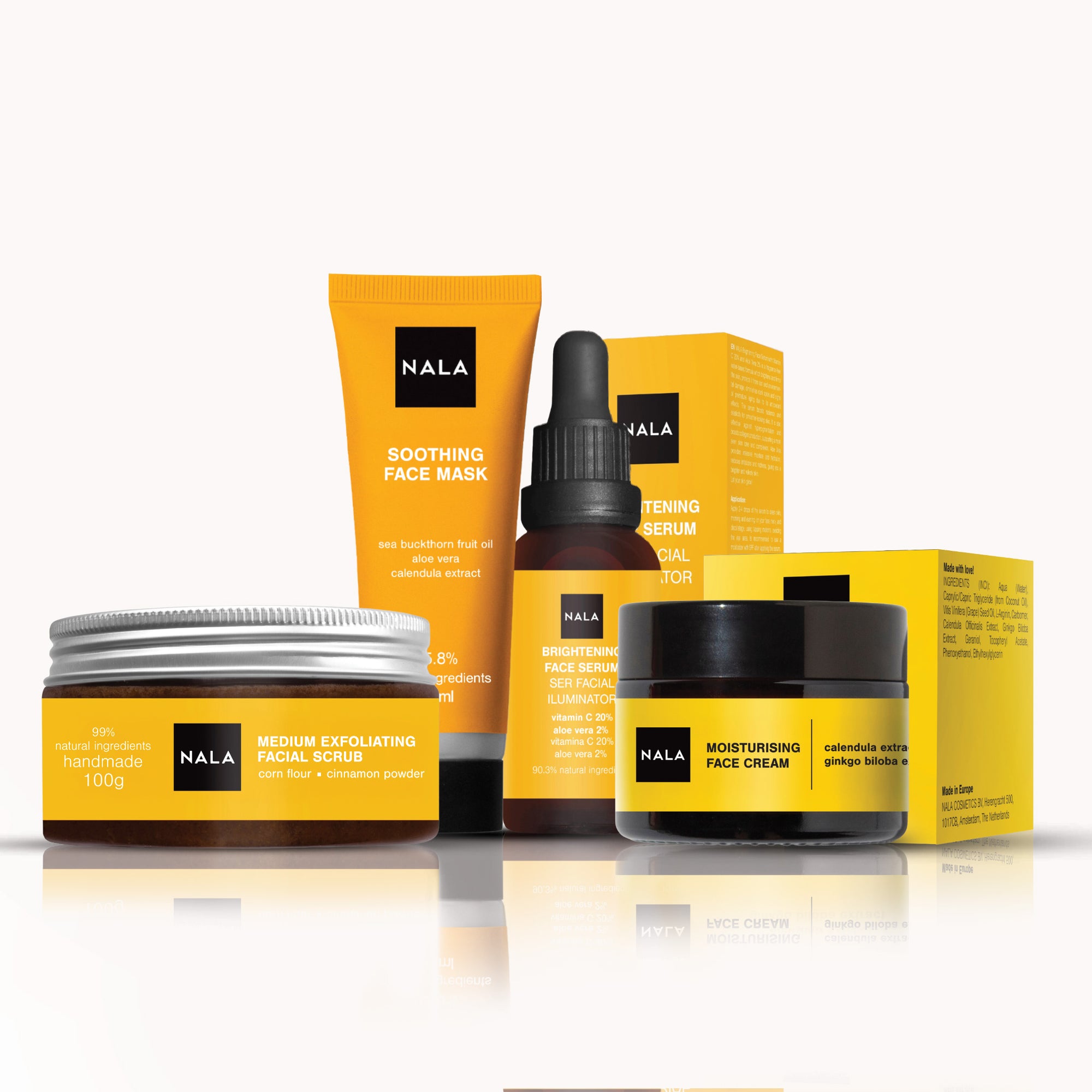 Rutina NORMAL CARE – Exfoliere, Hidratare & Luminozitate NALA – NALA ...